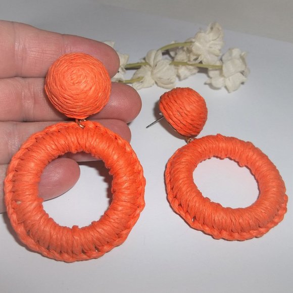 Fashion Jewelry | Jewelry | Earrings Statement Earrings Bright Orange ...